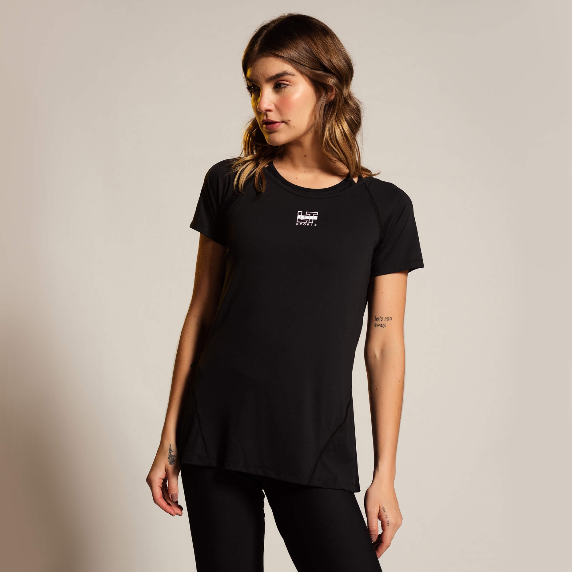 Blusa preto bio active - Lett Sports